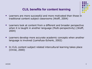 CLIL - Content and Language Integrated Learning | PPT