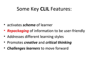 Creating Dynamic Clil EFL Materials presentation | PPT