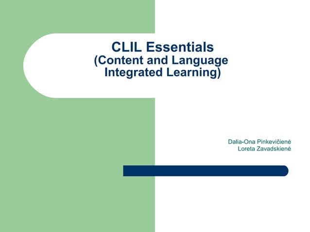 Clil presentation | PPT | Education