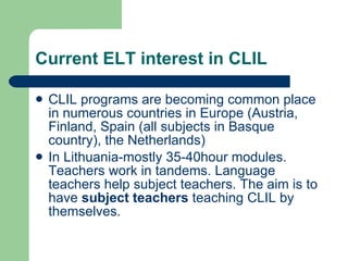 Clil presentation | PPT