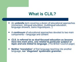 Clil presentation | PPT