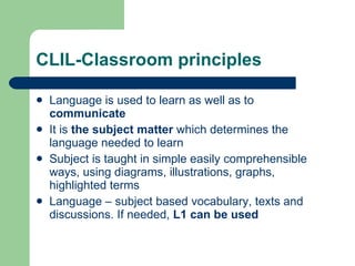 Clil presentation | PPT | Education