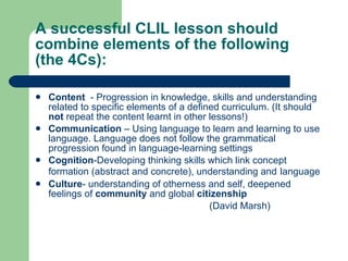 Clil presentation | PPT
