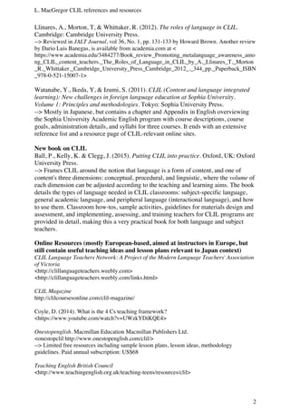 CLILresources macgregor | PDF