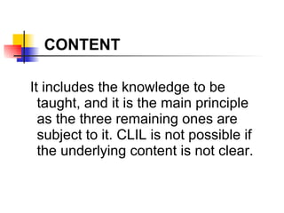 Clil theory diapos per mindmap | PPT