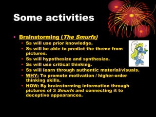 Clil unit: All that glitters is not gold | PPTX | Education