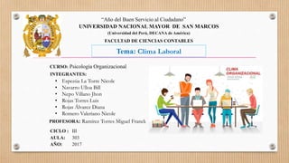 Clima Laboral | PPTX