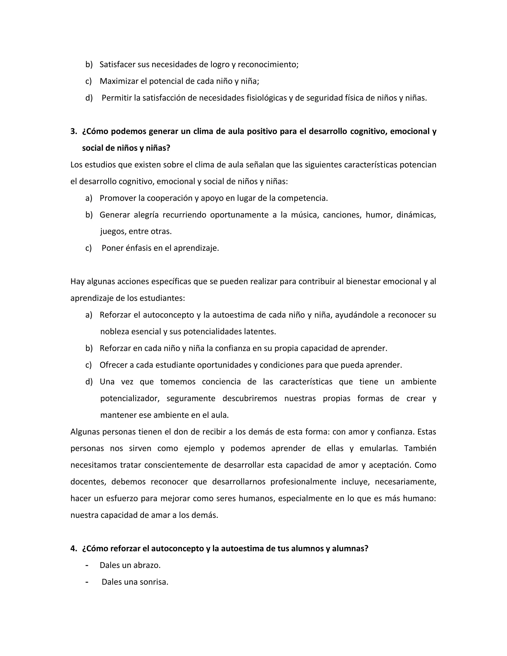 El clima en el aula para una eficiente lectura | PDF