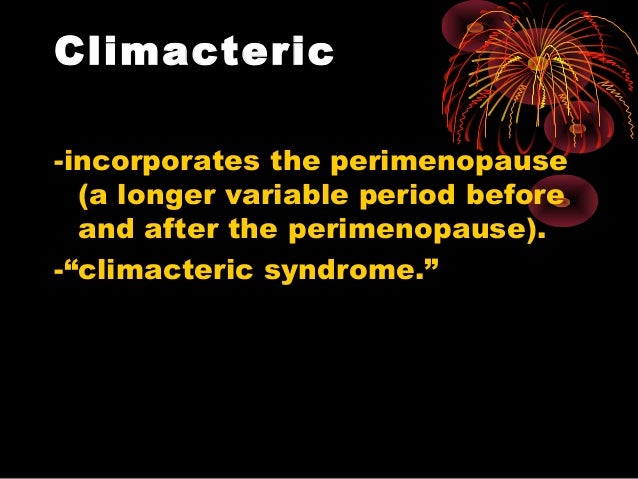 Climacteric