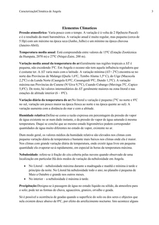 Clima de angola | DOCX