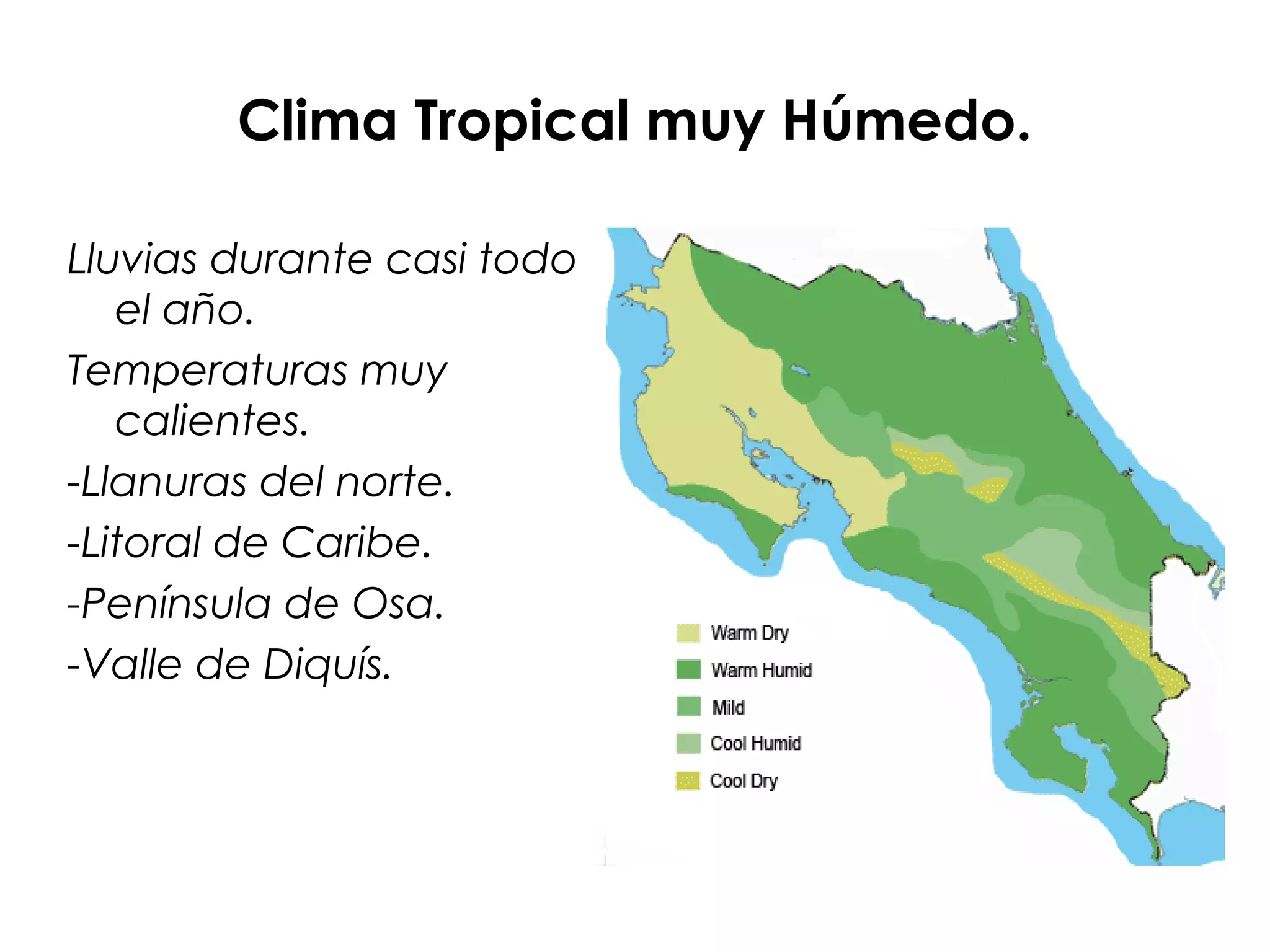 Clima de Costa Rica. | PPT