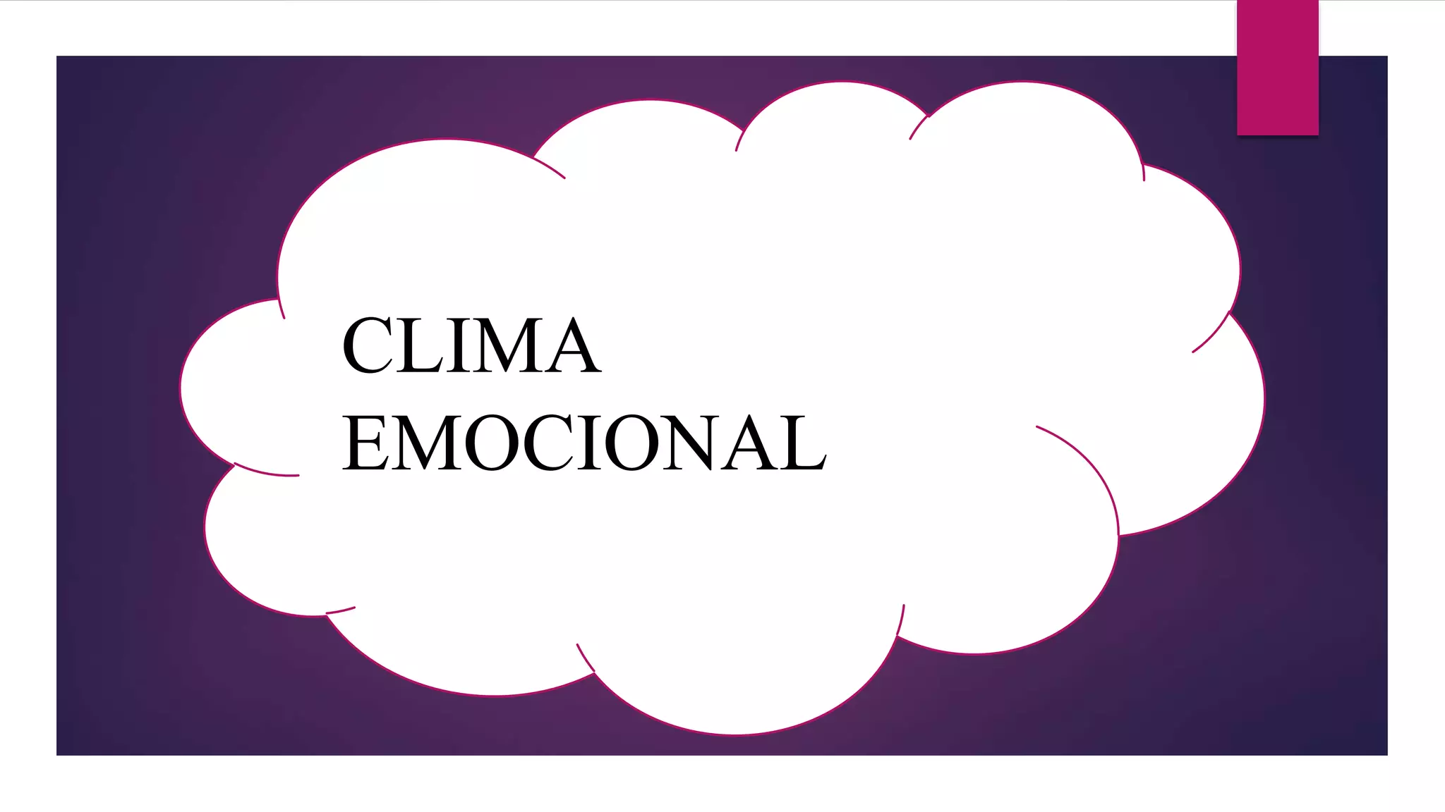Clima emocional | PPTX