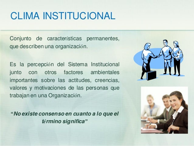 clima institucional
