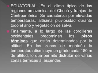 Climas de america | PPTX