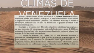 Climas de Venezuela | PPTX