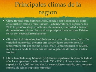 Climas region occidental sociales | PPTX