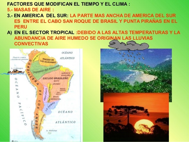 Climas y poblacion de america latina