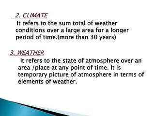 CLIMATE CLASS 9 | PPTX