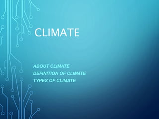 Climate | PPTX