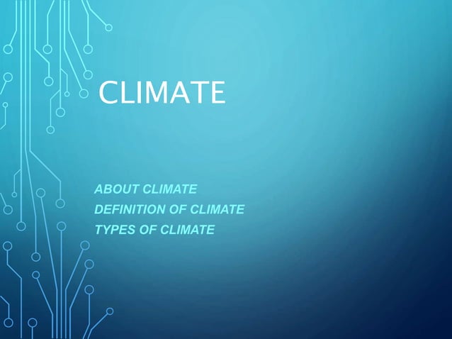 Climate | PPTX