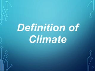 Climate | PPTX