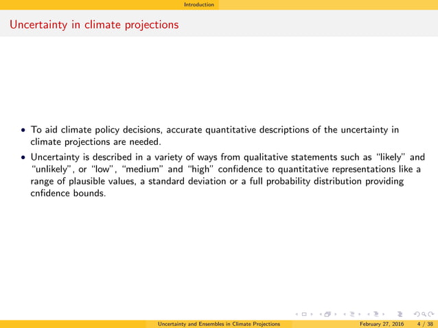 Uncertainty and Ensembles in Climate Projections | PDF | Physics | Science