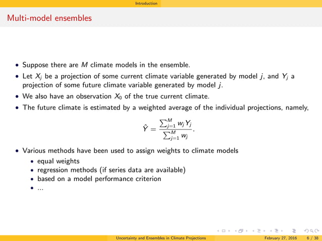 Uncertainty and Ensembles in Climate Projections | PDF | Physics | Science