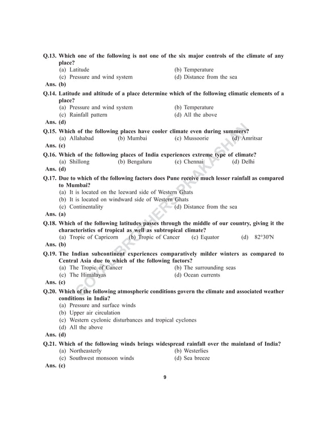 chapter climate~~ CLASS 9 | PDF | Free Download