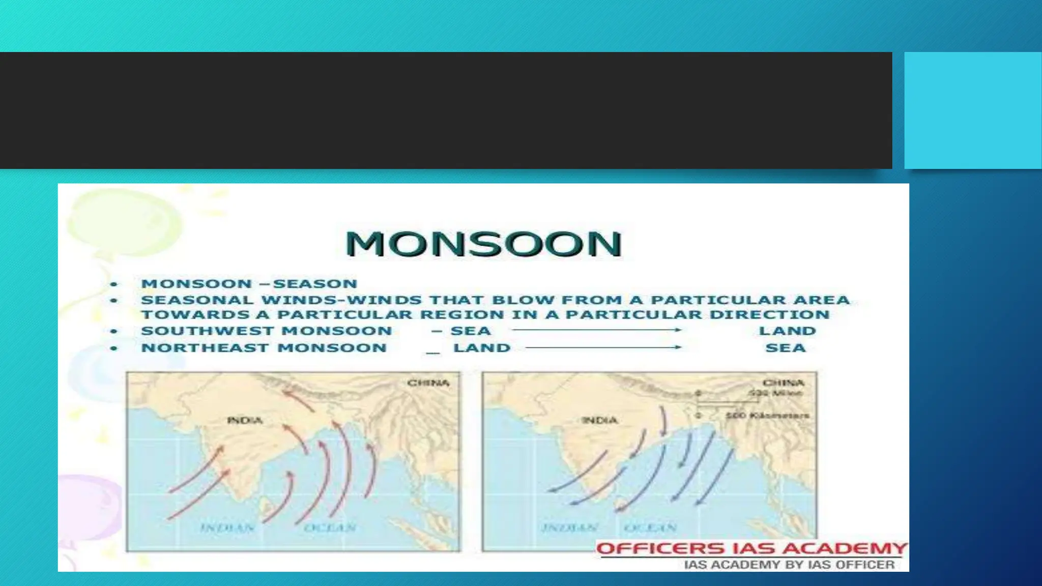 Climate of the state ADVANCING MONSOON (THE RAINY SEASON) | PPT