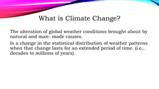 What is Climate Change? The Introduction | PPTX