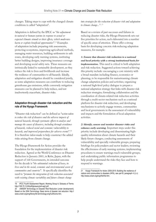 Climate-Change and disaster risk reduction | PDF | Geography | Science