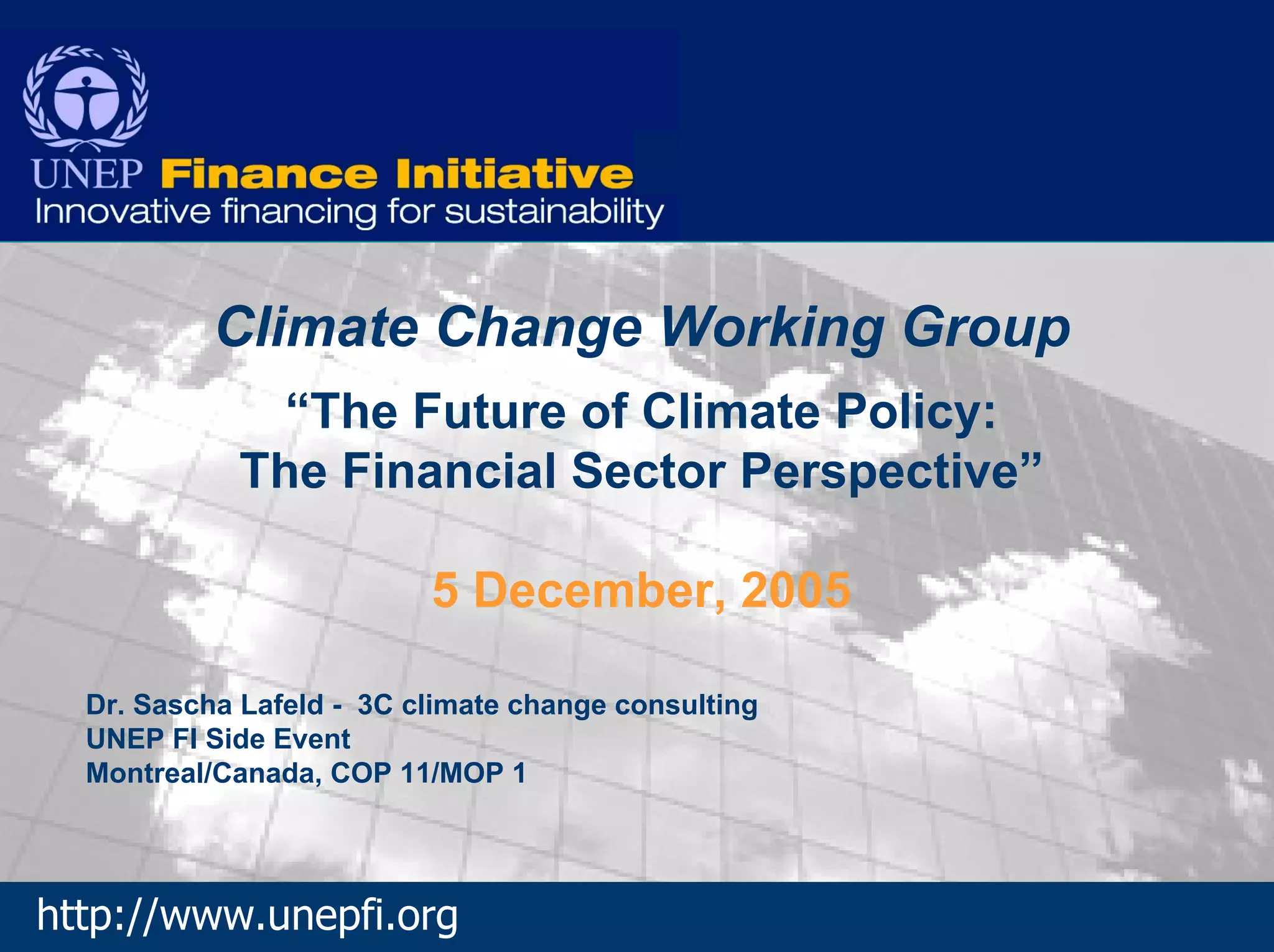 Climate Change Financial Perspective | PDF