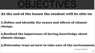 Climate-Change-presentation grade 9 science | PPTX
