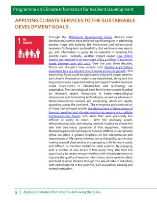 Applying Climate Information to Achieve the Sustainable Development ...