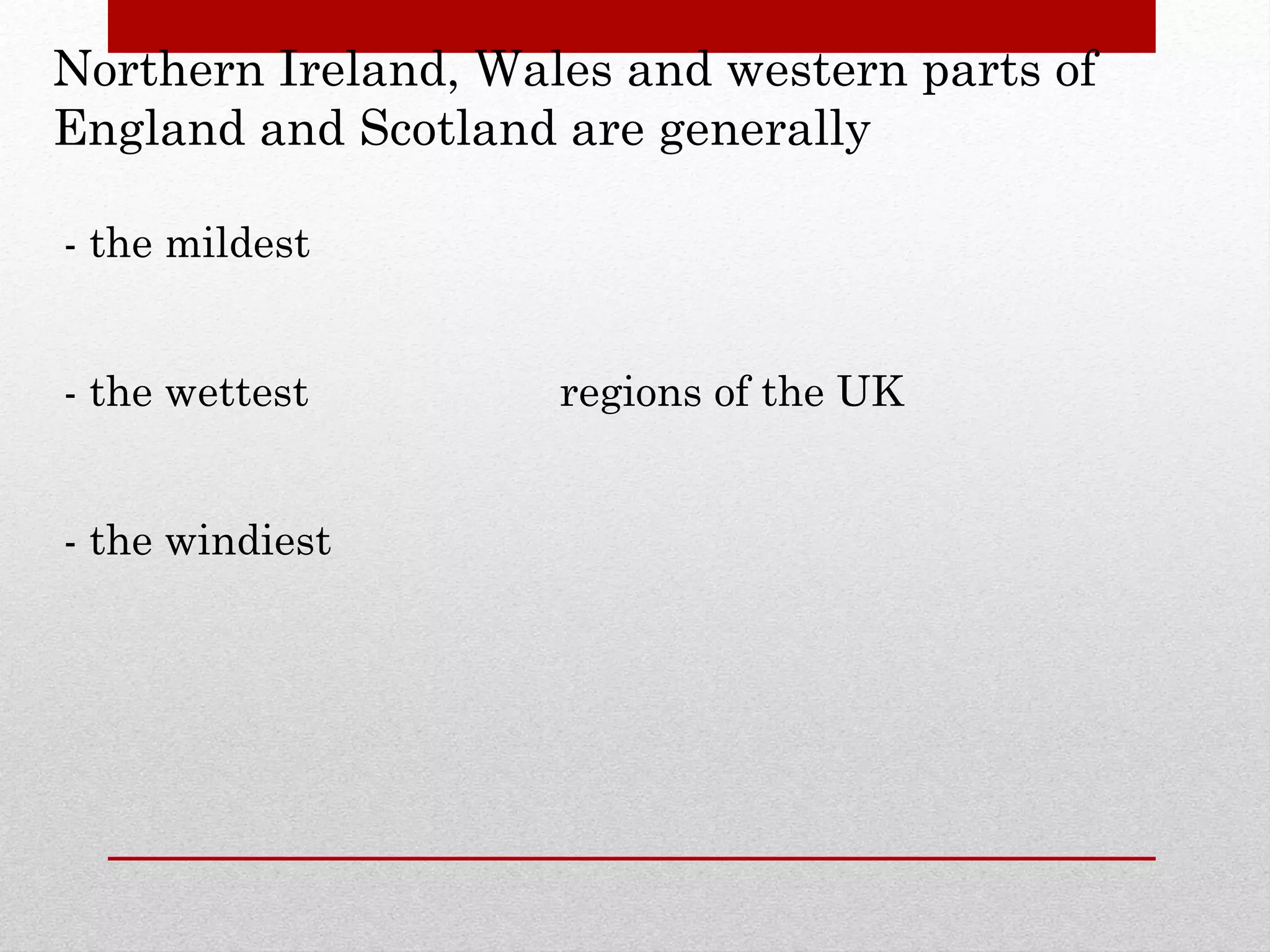 The climate of UK | PPT