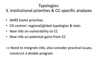 Developing sound climate-smart strategies based on zoom-ins | PPT