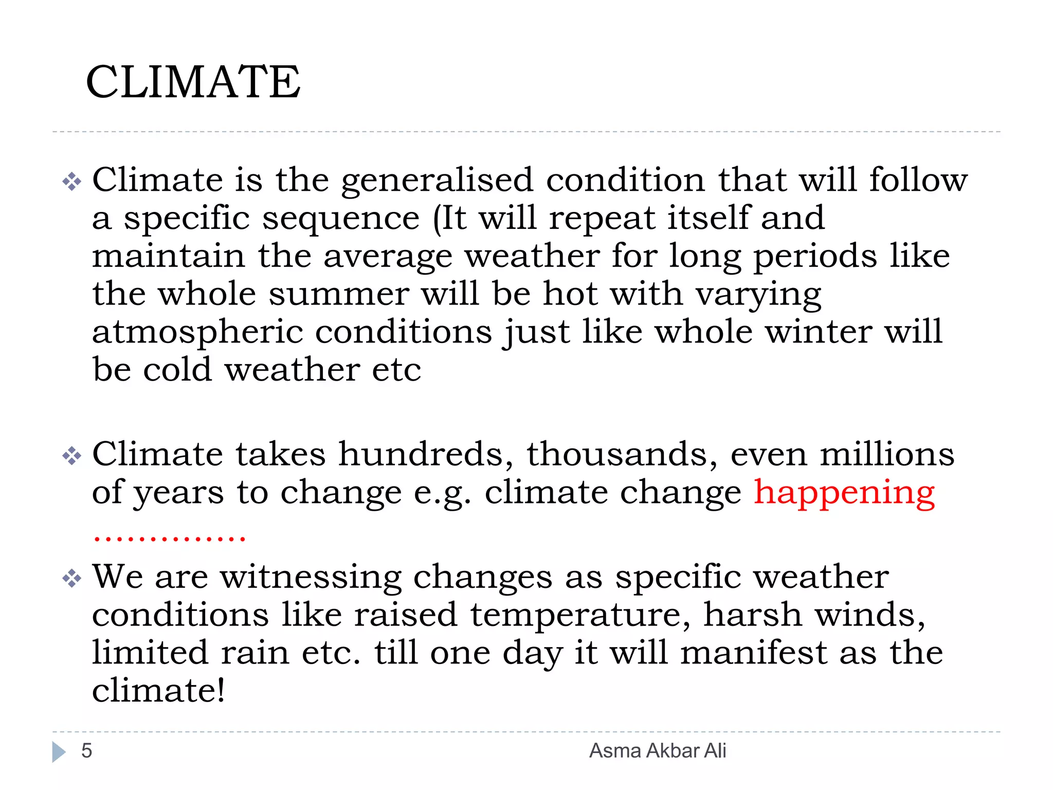 Climate of Pakistan | PPTX