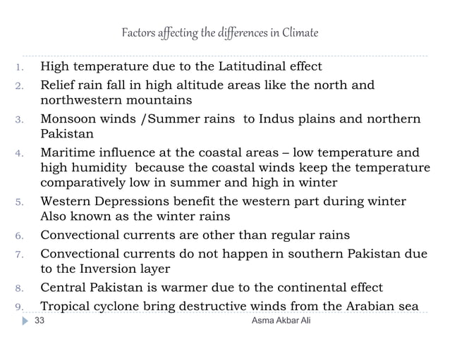 Climate of Pakistan | PPTX | Weather | Science