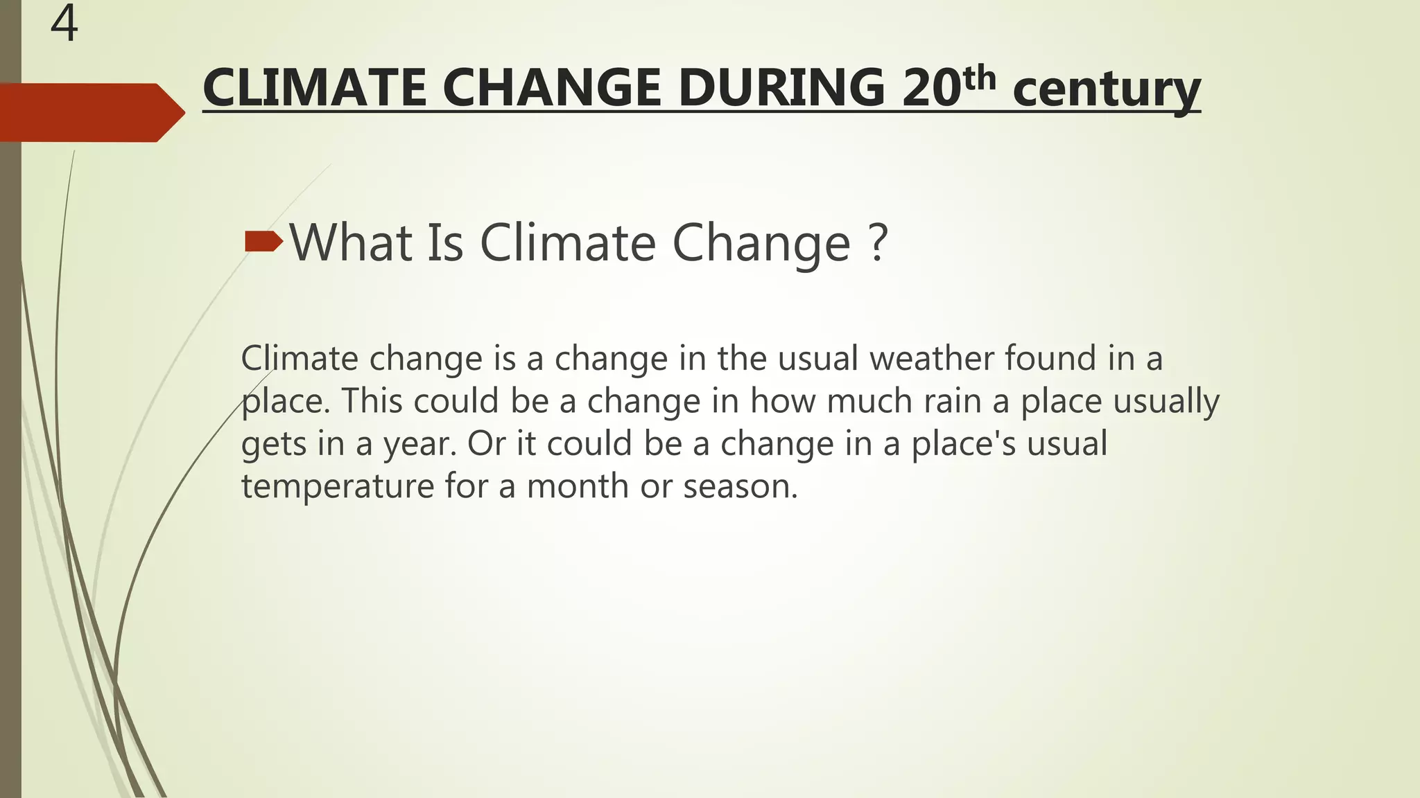 Climate change during 20th century | PPTX