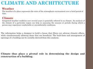 Climate and architecture | PDF