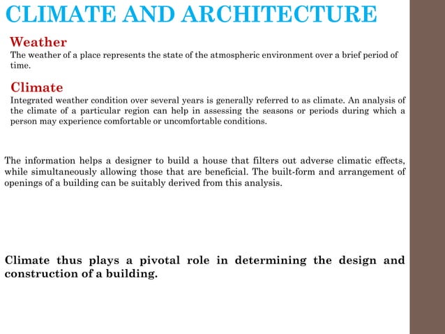 Climate and architecture | PDF | Weather | Science