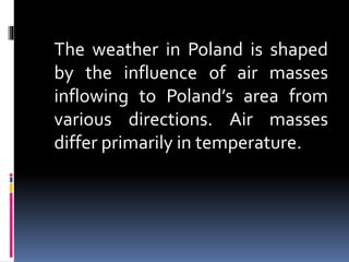 Climate and precipitation in Poland | PPT