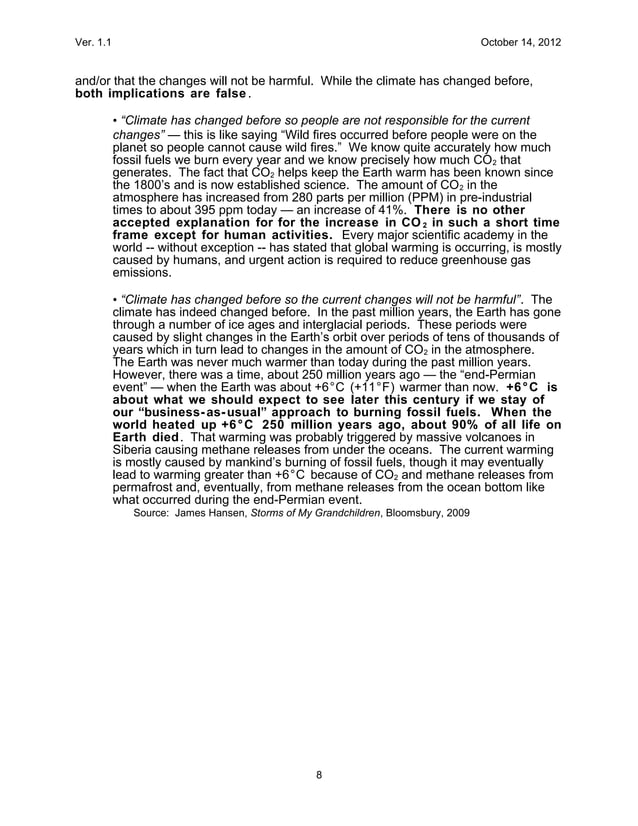 Climate Change Briefing for Policy Makers | PDF