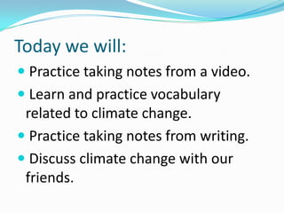 Climate change | PPTX | Environment | Science