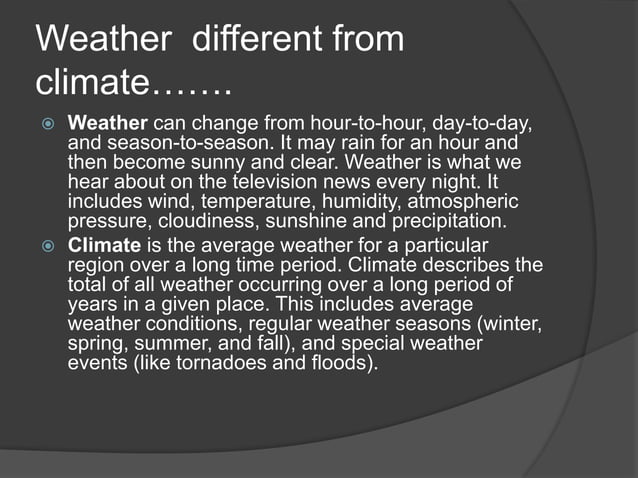 Climate change | PPT
