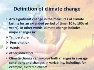 Climate change ... | PPTX