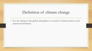 Climate change | PPT