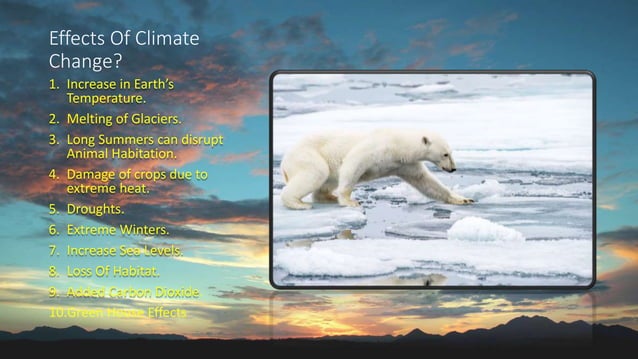 Climate Change - Causes & Effects | PPTX