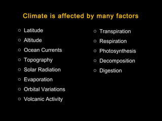 Climate Change, factors and Our Contribution | PPT