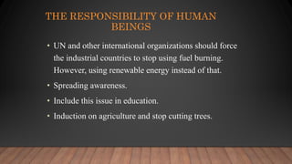 Our responsibility toward the climate change | PPTX